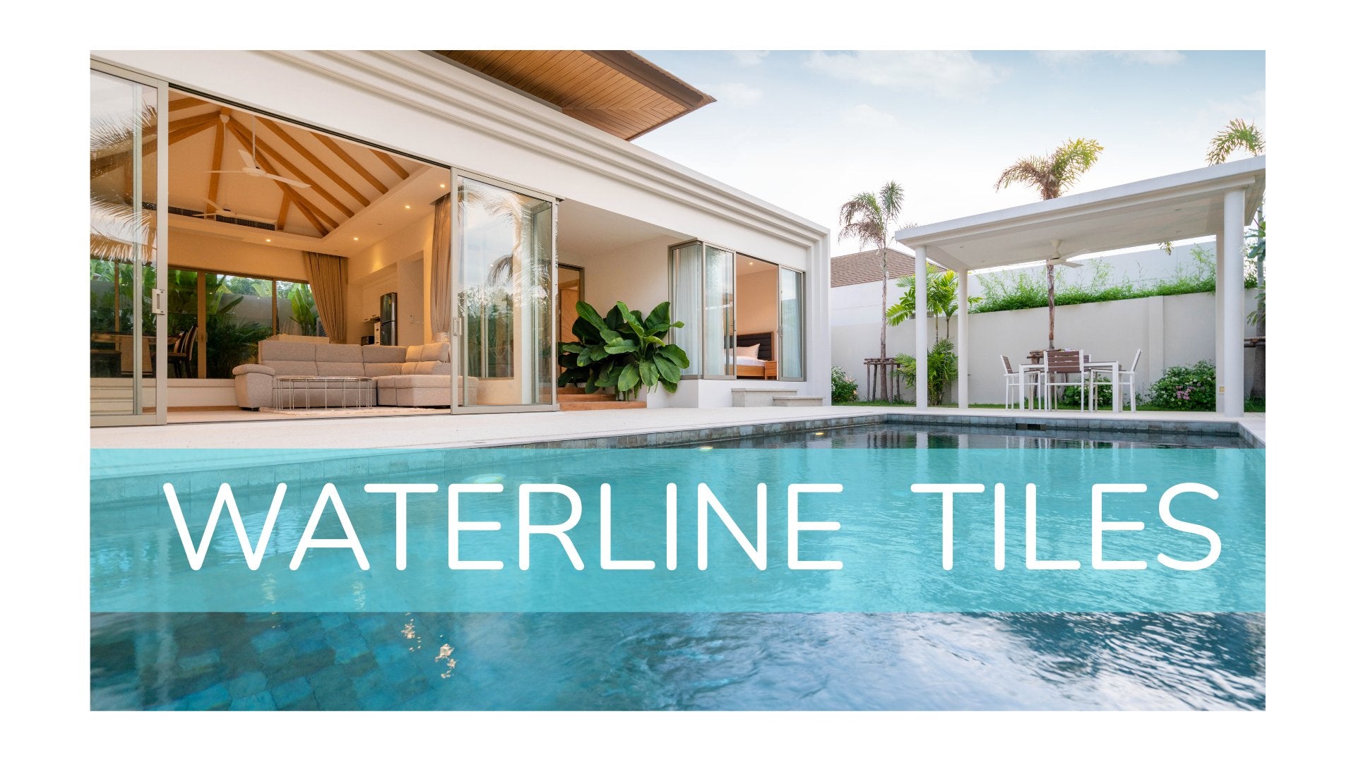 Buy Pool Waterline Tiles - Porcelain Mosaic & Iridescent