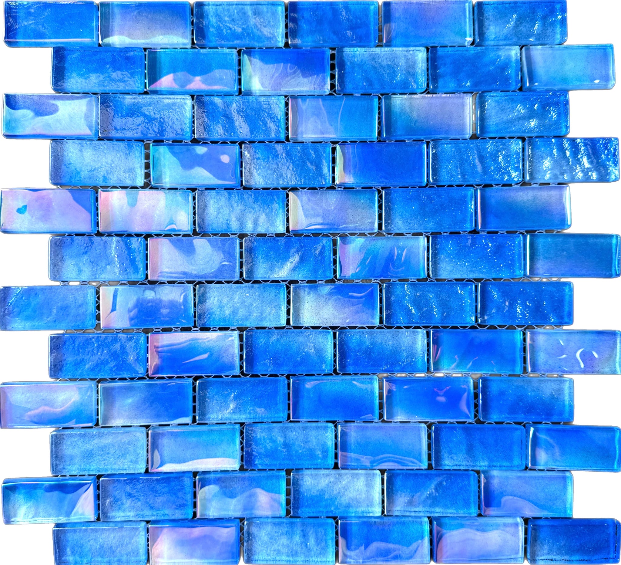Galaxy Blue 1x2 Glass Tile | Tiles and Deco