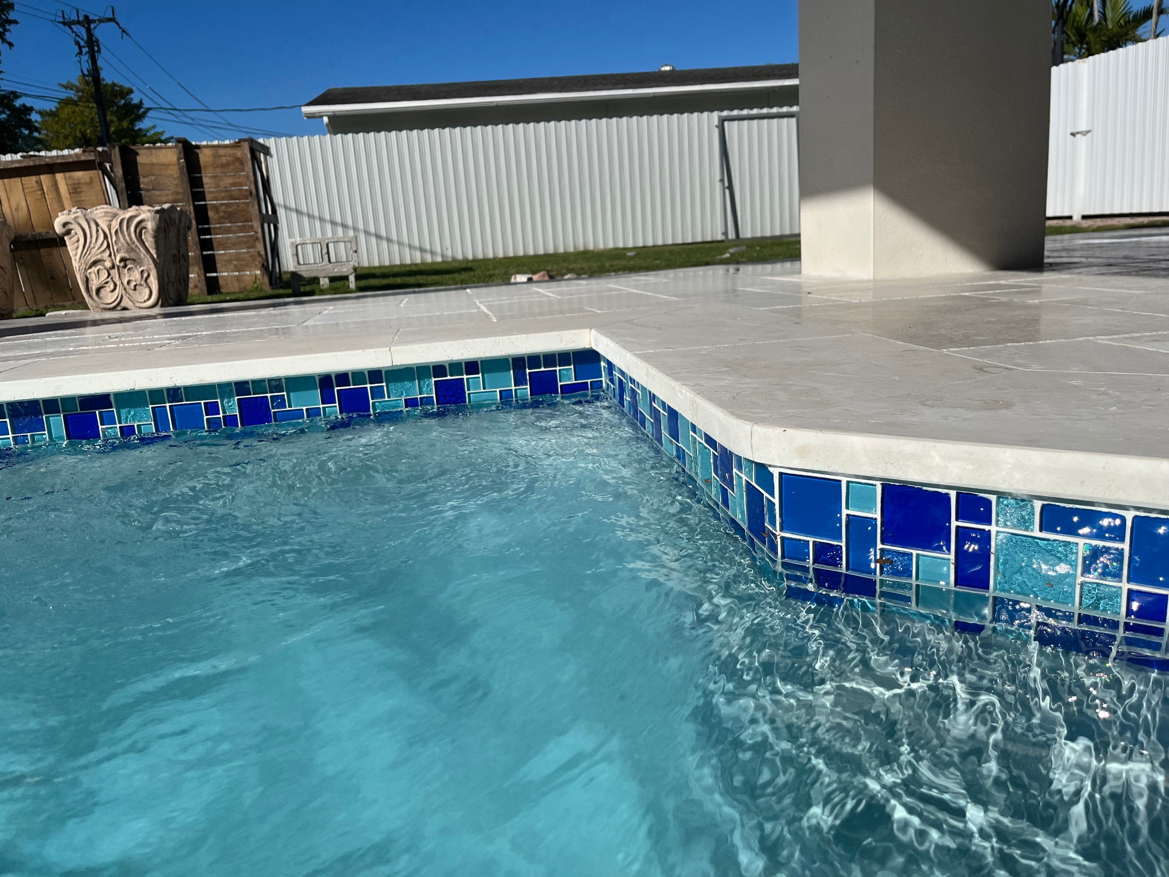 Bahamas Light Blue Blend - Pool Tile | Shop Online - Tiles and Deco