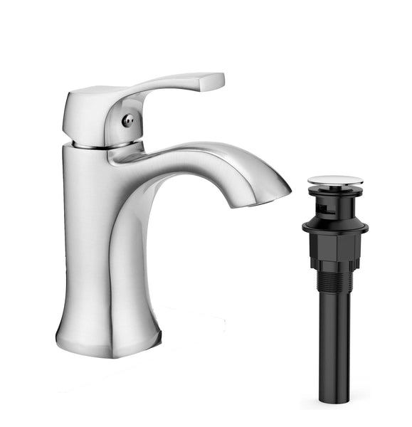 Classic - Single Handle Bathroom Sink Faucet - Chrome | Tiles and Deco