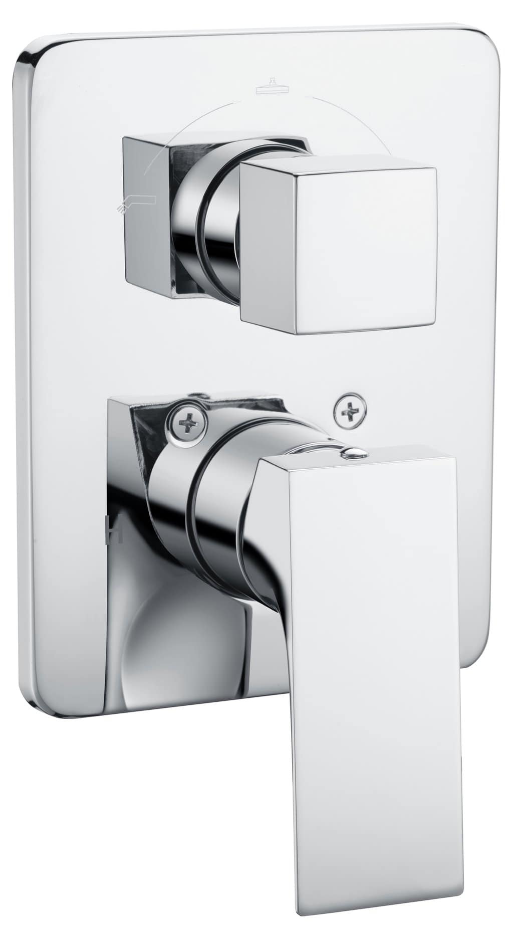 Purchase Cube 3-Way Shower Kit - Chrome Shower Systems – Tiles and Deco