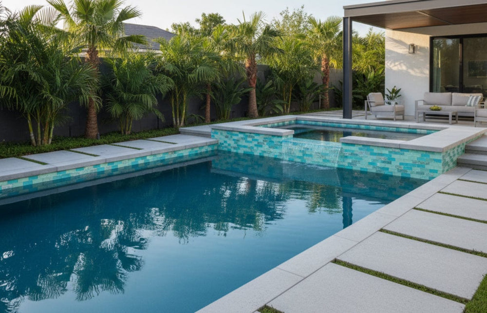 Bahamas Aqua Classic Pool Tile | Tiles and Deco