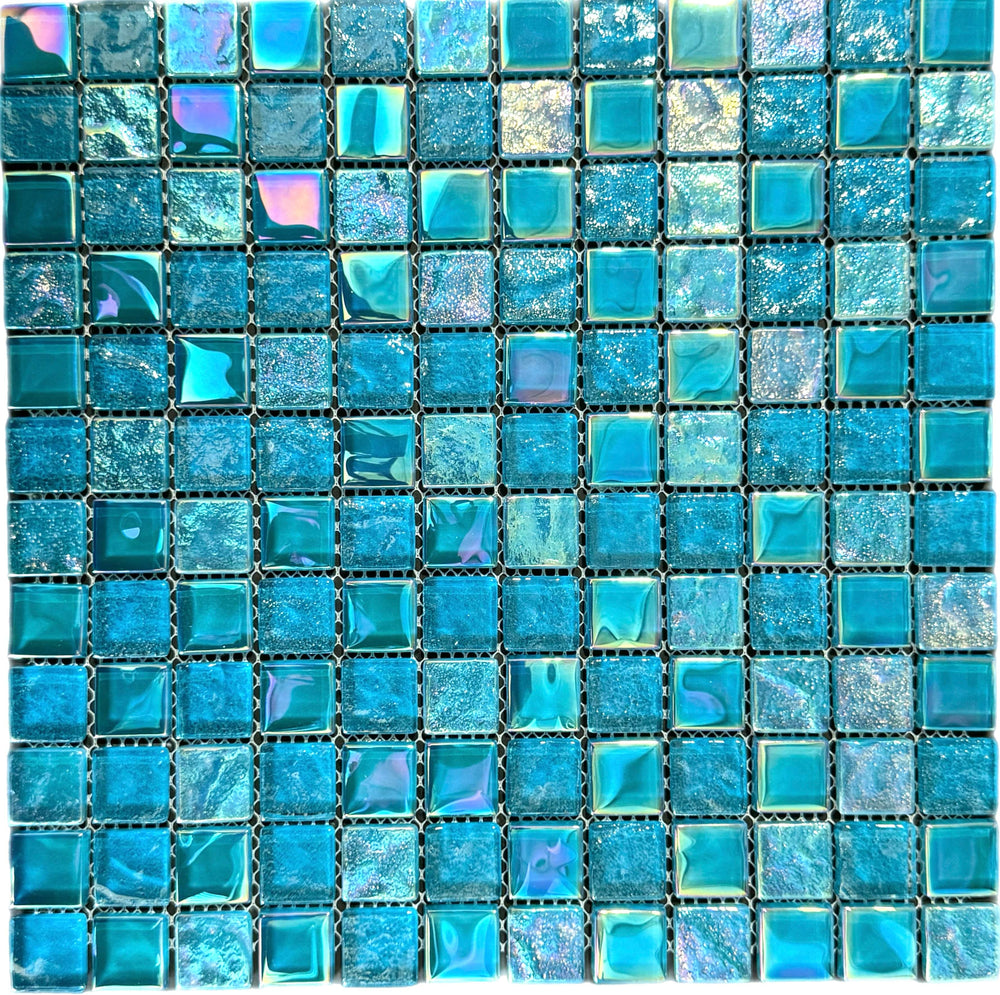Glare Turquoise 1x1 Tile | Tiles and Deco