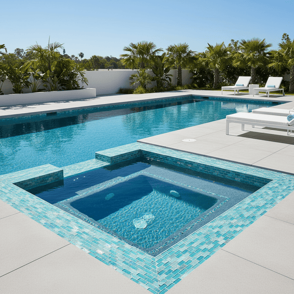 Bahamas Aqua Classic Pool Tile | Tiles and Deco
