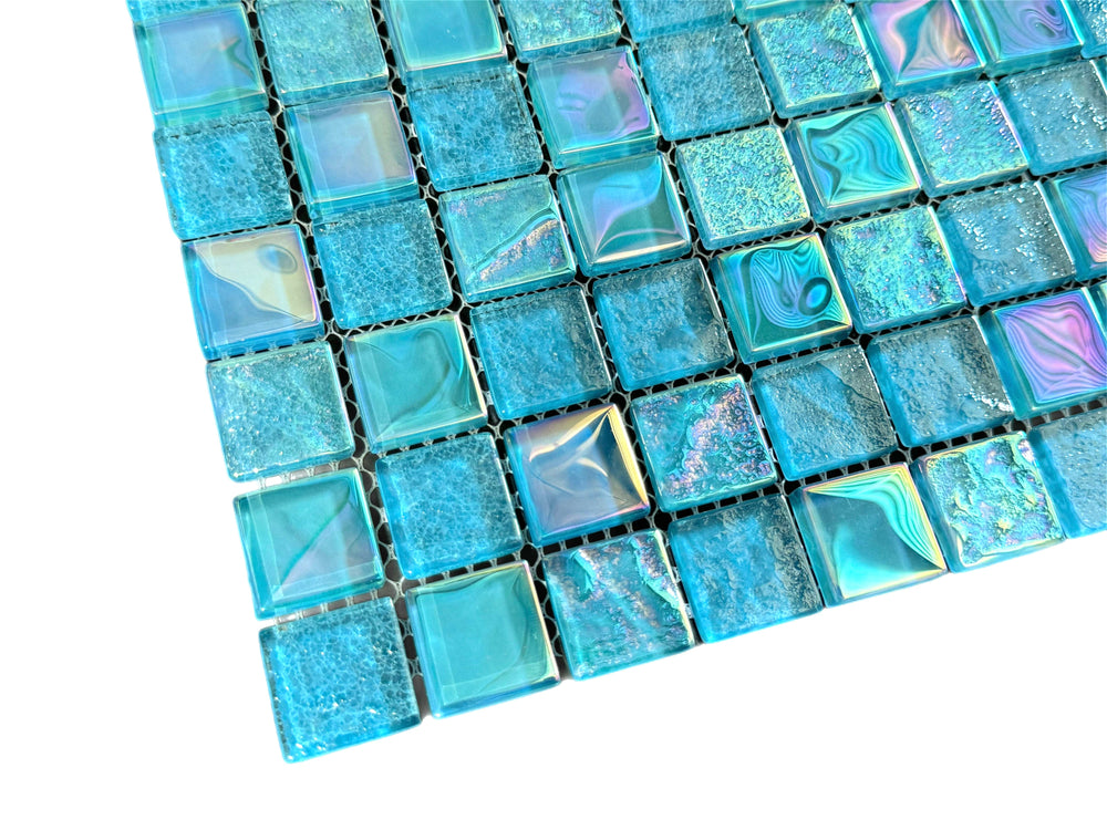 Glare Turquoise 1x1 Tile | Tiles and Deco