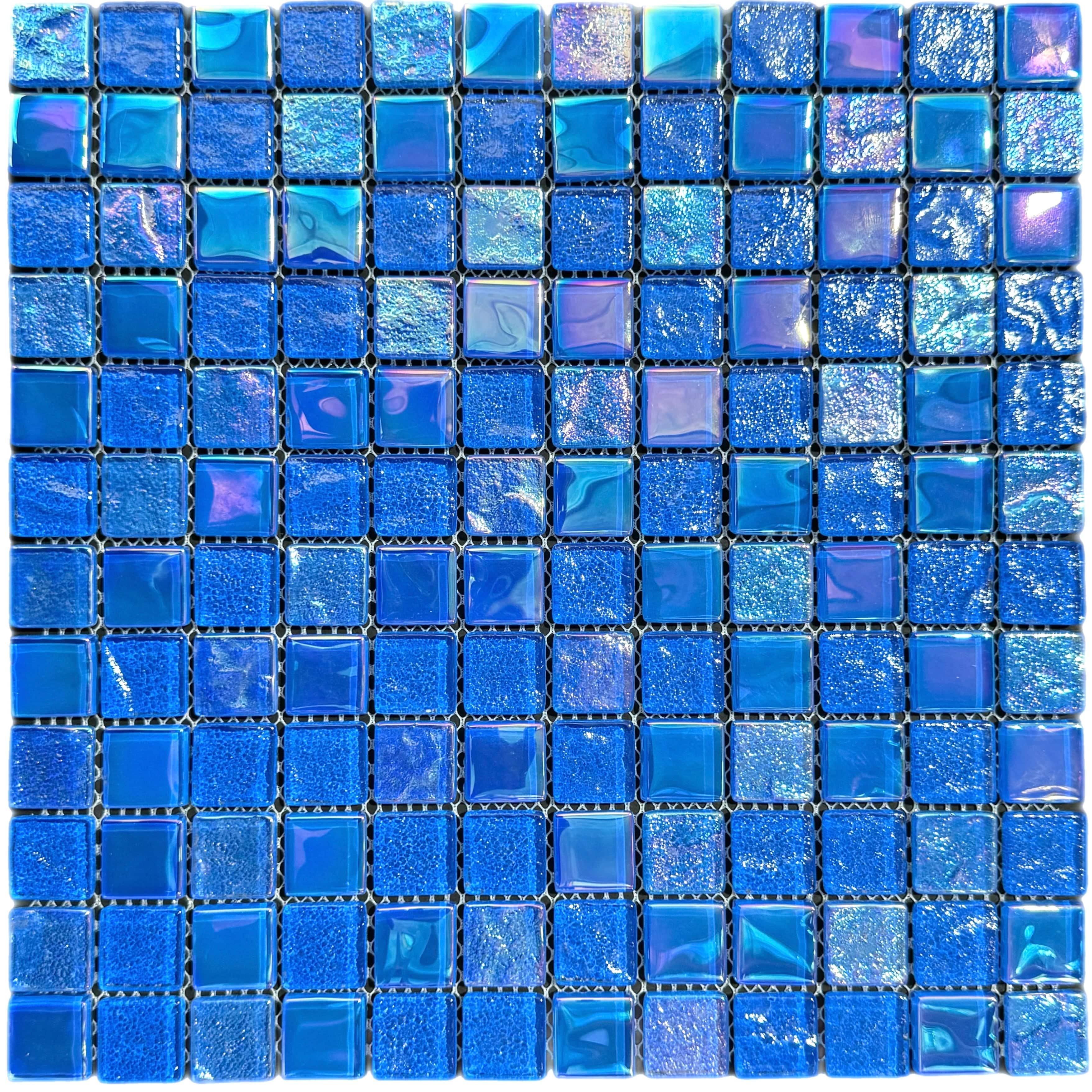 Nautical Iridescent Blue 1x1 – Tiles and Deco