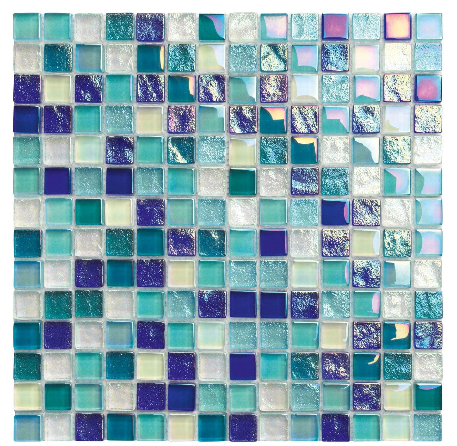 Neptune Blue Blend 1x1 Pool Tile | Shop Online - Tiles and Deco