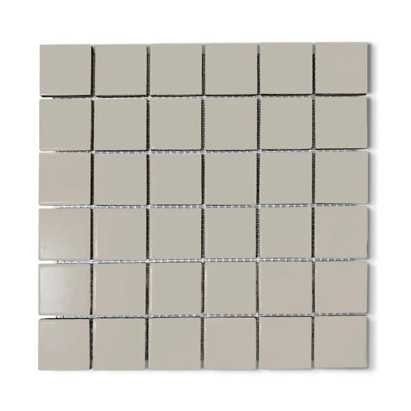 Grey Square Matte 2" x 2" - Tiles and Deco