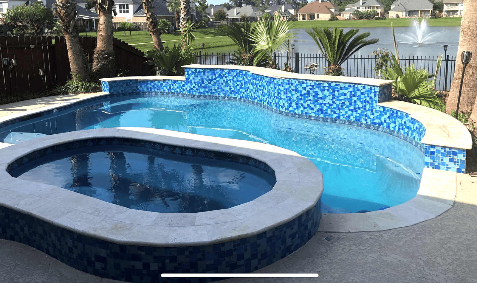 Bahamas Light Blue Blend Pool Tile | Tiles and Deco