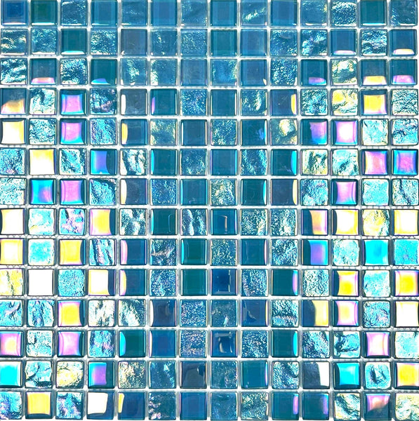 Glare Turquoise Square Tile | Shop Online - Tiles and Deco