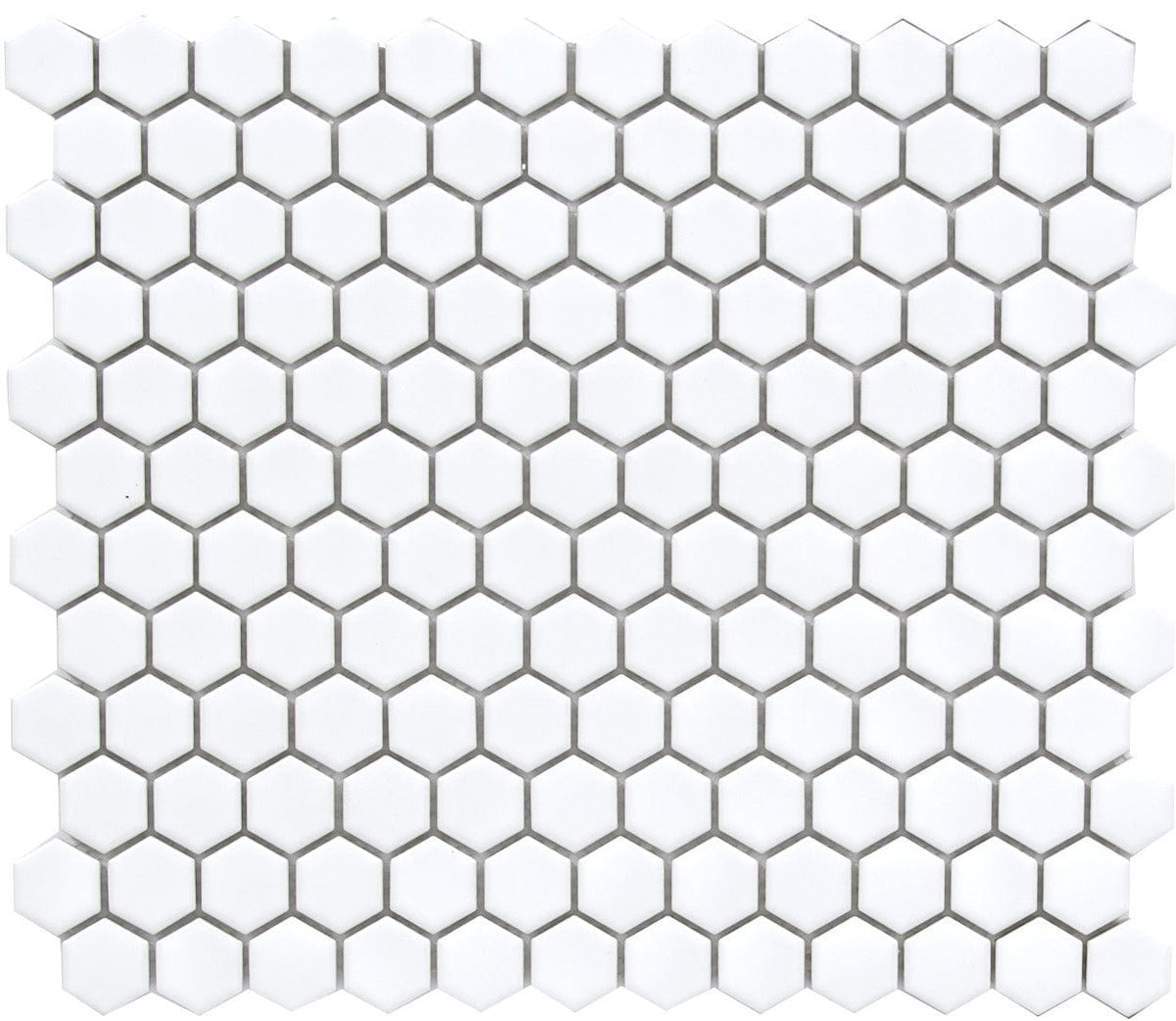 white hexagon
